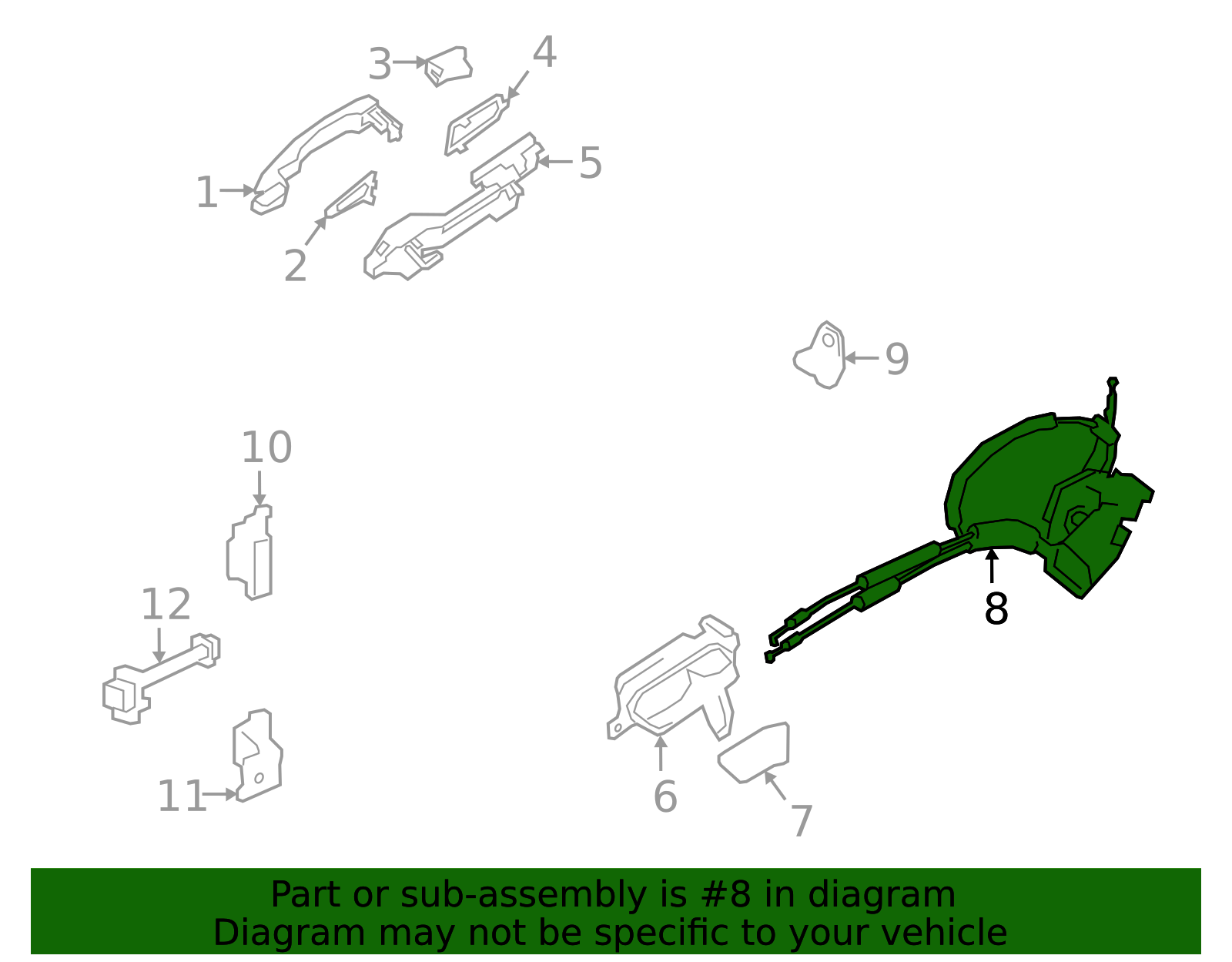 2018-2025 Nissan Altima Door Lock Actuator Motor 82500-9HE0D | Nissan ...