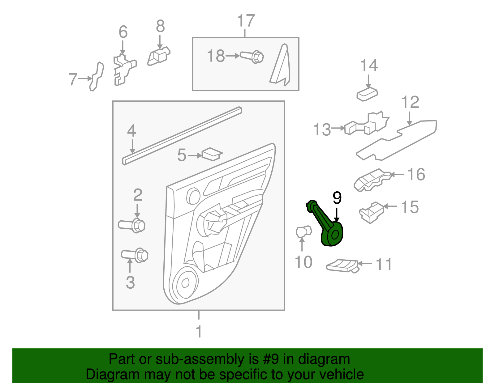 72965-3W0-A01 - Grip Handle | Genuine Honda Parts