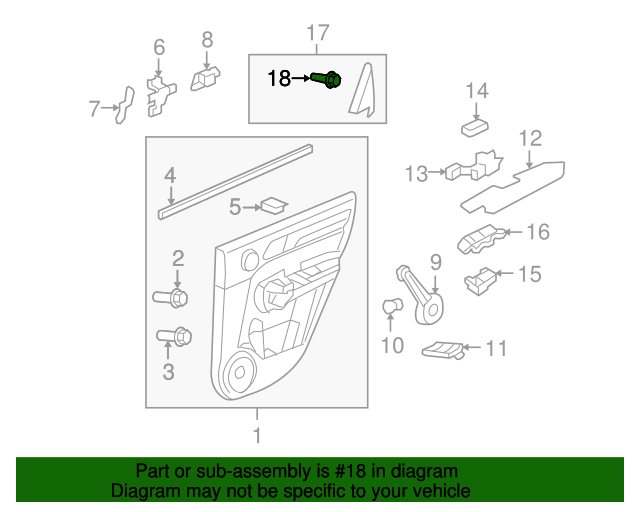 1999-2021 Honda Clip, Door Lining (Natural) 91560-S0X-A01 | Honda Parts ...
