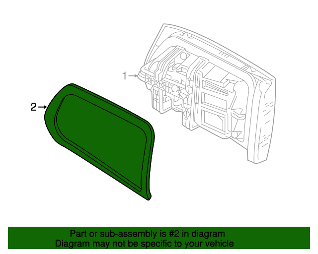 253-826-20-00 - Tail Light Seal 2020-2022 Mercedes-Benz ...