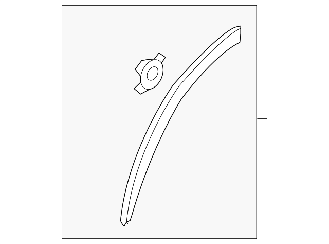 75390-T0A-A01 - Garnish R Rear Door Wheel Arch - 2012-2016 Honda CR-V ...