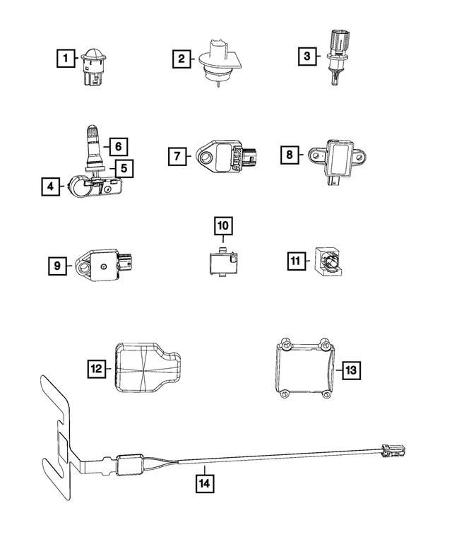 2018-2020 Dodge Journey Seat Belt Reminder Sensor 68395835AA | Mopar eStore