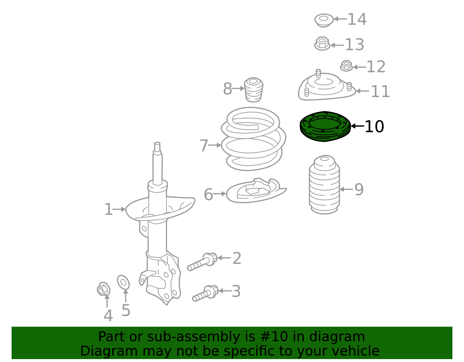 2018-2024 Subaru Strut Bearing 20320FL010 | Subaru Parts Store