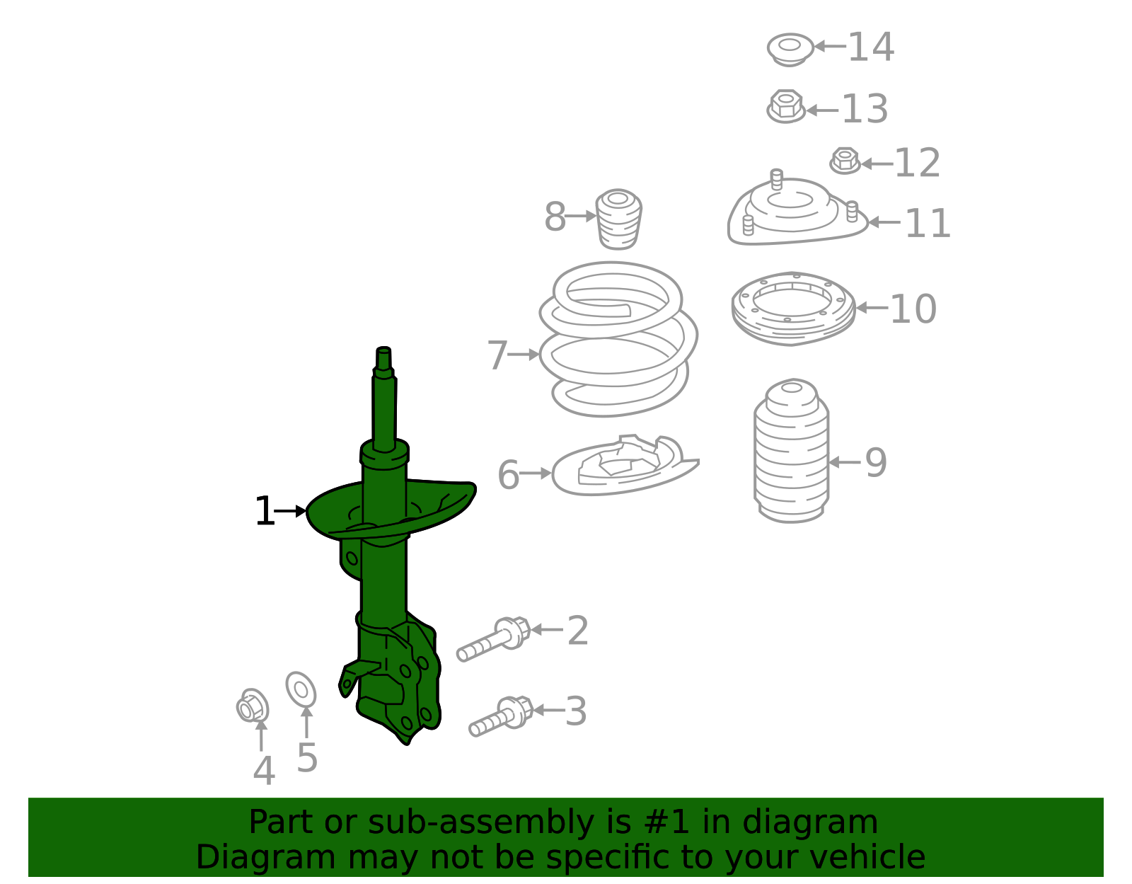 2019-2024 Subaru Forester Strut 20310SJ002 | Subaru Parts Store