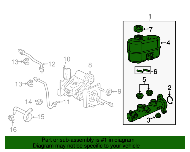 2012-2018 Ram Master Cylinder 68144664AB | TascaParts.com
