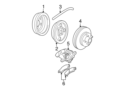 Rear Brakes for 2000 Chevrolet S10 | GMPartsDirect.com
