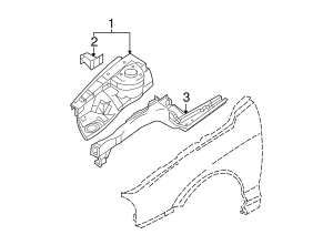 64602-2D010 - Frame Side Member Assembly 2001-2006 Hyundai Elantra ...