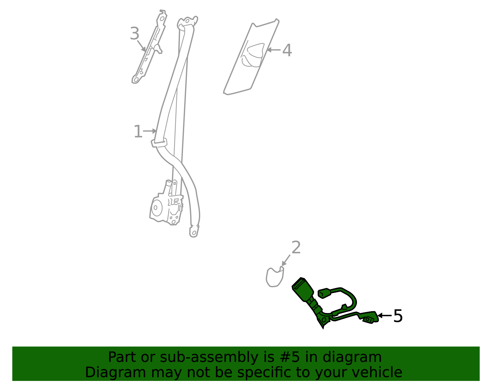 2019-2024 Toyota 2019-2024 Toyota - Buckle End 73230-0R220-C0 | Sparks ...