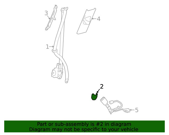 2017-2023 Toyota Anchor Cover 73233-60020-C1 | Toyota Parts Center