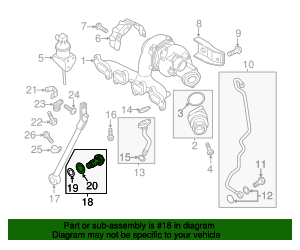 2012-2014 Volkswagen Passat Tube Bolt Assembly WHT-005-635-A | VW ...