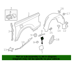 2018-2020 Honda Ridgeline Cover, Fuel Cap Dust 17667-T6Z-A01 | hondapartswd