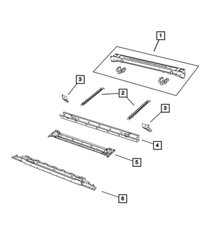 2020-2024 Jeep Gladiator Wheelhouse Reinforcement, Left 68384379AA ...