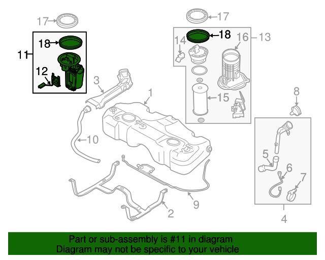 16-14-6-765-119 - Fuel Pump Assembly 2004-2008 Mini Cooper ...