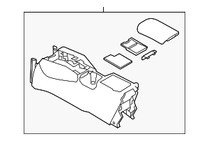 2017 Nissan Rogue Console Assembly 96910-6FL0B | QuirkParts