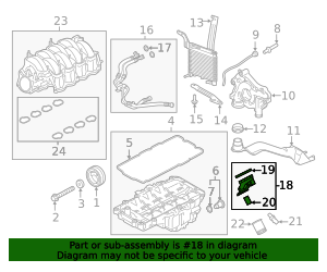 2015-2022 Ford Mustang Engine Oil Filter Adapter KR3Z-6881-E | OEM ...