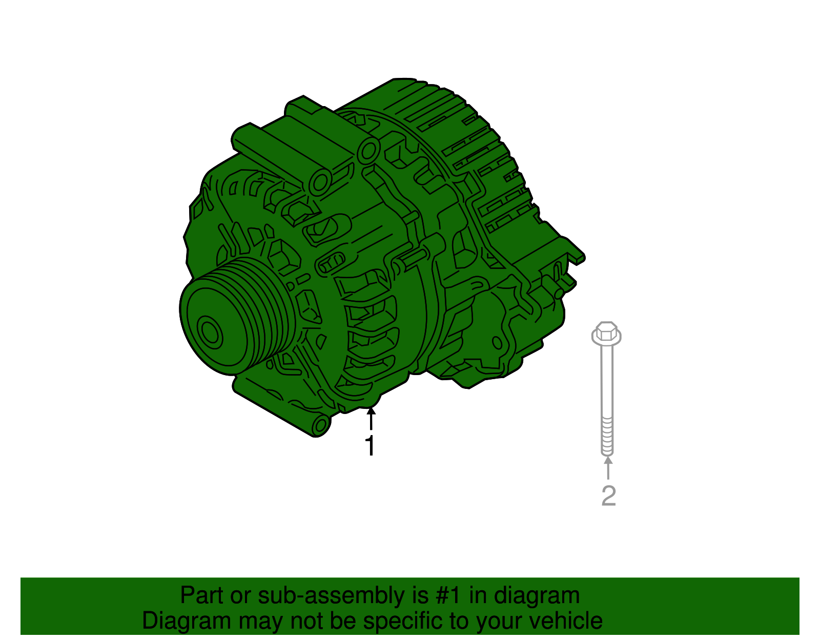 2012-2016 BMW Alternator 12-31-7-622-372 | BMW Parts World