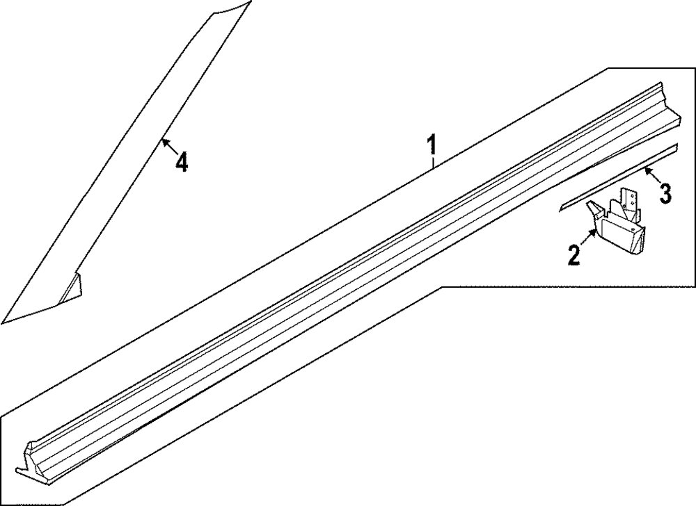 86260-CV000 - Windshield Pillar Trim 2022-2024 Kia EV6 | Kia.Parts Store