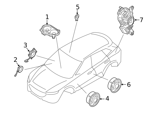 FA1Z-18808-FA - Speaker Assembly 2016-2024 Lincoln | AutoNation Parts