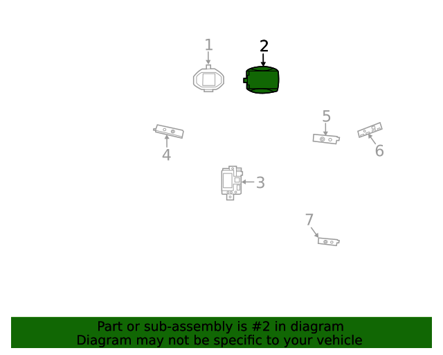 238-827-01-00-9799 - Antenna Assembly Cover 2018-2023 Mercedes-Benz ...