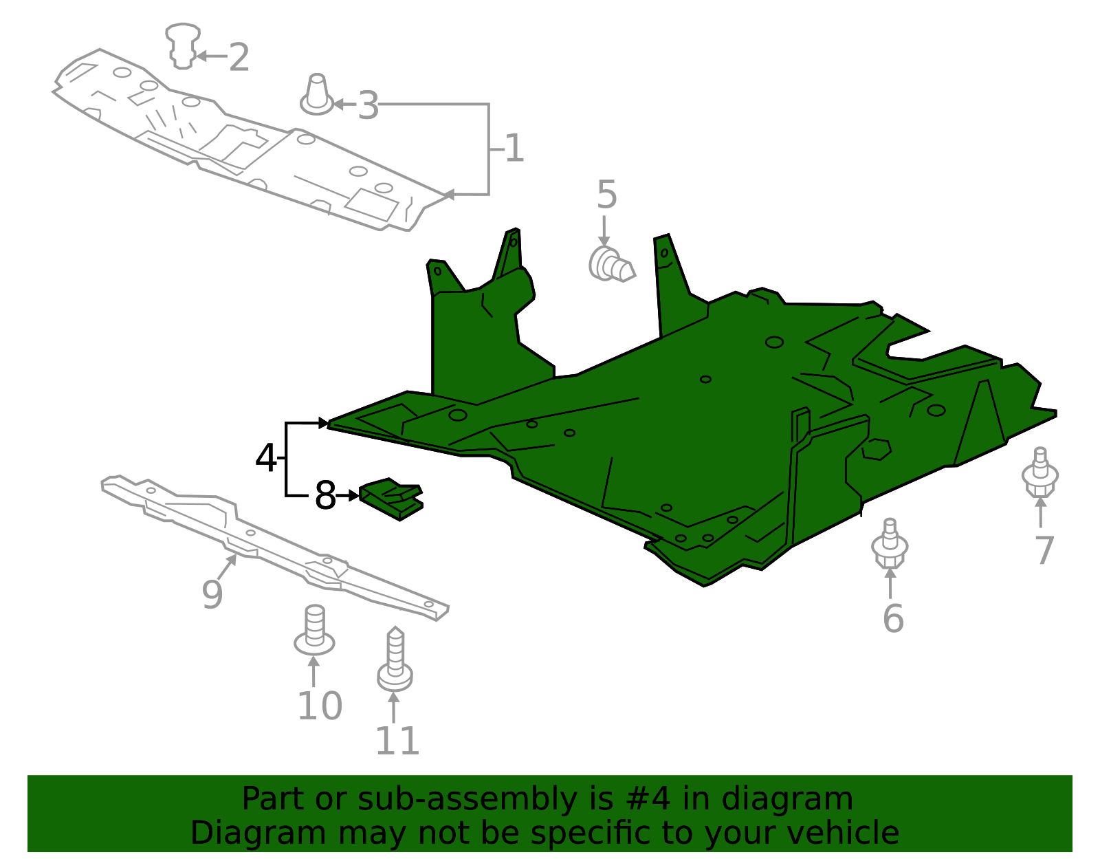 2016-2021 Honda Civic Under-Body Shield 74110-TBC-A00 | OEM Parts Online