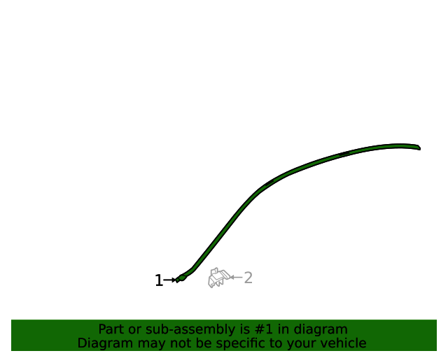 222-690-68-01-9040 - Roof Panel Reveal Molding 2015-2020 Mercedes-Benz ...