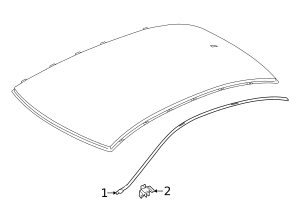 222-690-68-01-9040 - Roof Molding 2015-2020 Mercedes-Benz ...