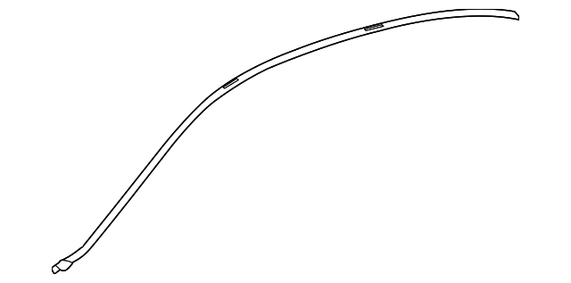 222-690-68-01-9040 - Roof Panel Reveal Molding 2015-2020 Mercedes-Benz ...