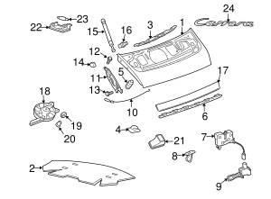 2009-2013 Porsche 911 Trunk Lock Actuator Motor 997-624-118-01 | OEM ...