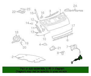 2009-2013 Porsche 911 Trunk Lock Actuator Motor 997-624-118-01 | OEM ...