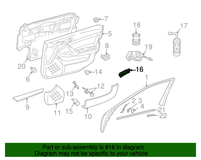 OEM Mercedes-Benz Switch Bezel For 2001-2007 Mercedes-Benz - Part# 203 ...