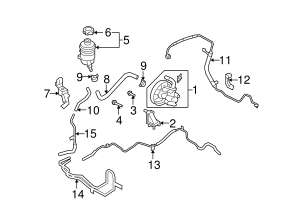 2006-2010 Kia Power Steering Pump 57100-2G050 | TascaParts.com
