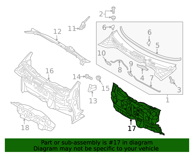 84120-H9000 - Insulator 2018-2023 Kia Rio | Kia.Parts Store
