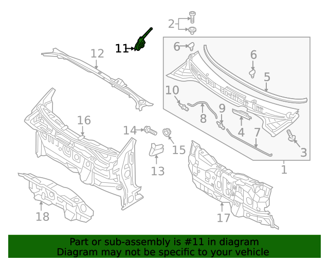 86153-H9000 - Side Cover 2018-2021 Kia Rio | Kia.Parts Store