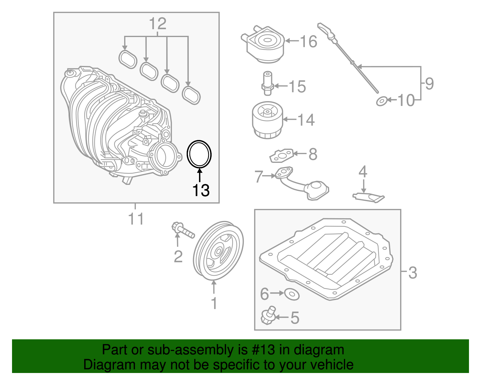 28312-2E000 - Fuel Injection Throttle Body Mounting Gasket 2010-2025 ...