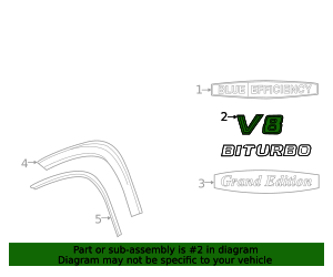 166-817-29-15 - Fender Emblem 2012-2018 Mercedes-Benz | AutoNationParts.com