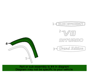 166-884-62-22-9999 - Fender Flare 2013-2019 Mercedes-Benz ...