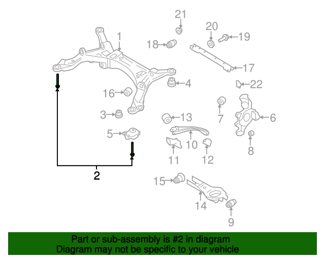 2005-2019 Ford Front Insulator Front Bolt W710714S439 | TascaParts.com
