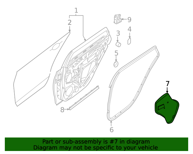 2020-2022 Nissan Sentra Water Deflector 82860-6LE0A | Nissan Parts Plus