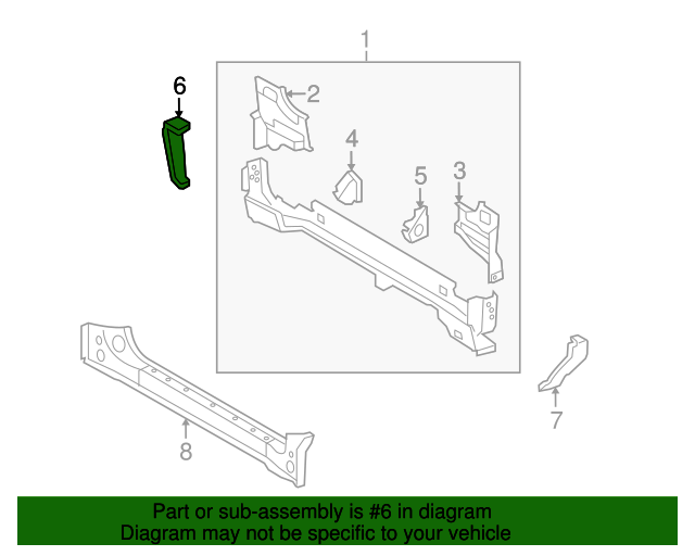 2008-2020 Toyota Sequoia Side Panel Side Bracket 58355-0C020 | Toyota ...