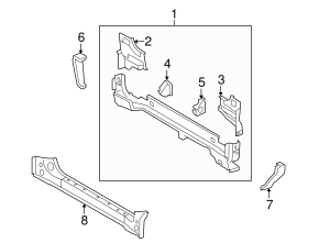 58356-0C020 - Side Panel Side Bracket 2008-2022 Toyota Sequoia ...