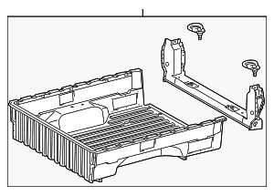 65100-04490 - Inner Box Assembly - 2005-2015 Toyota Tacoma | Sparks Parts