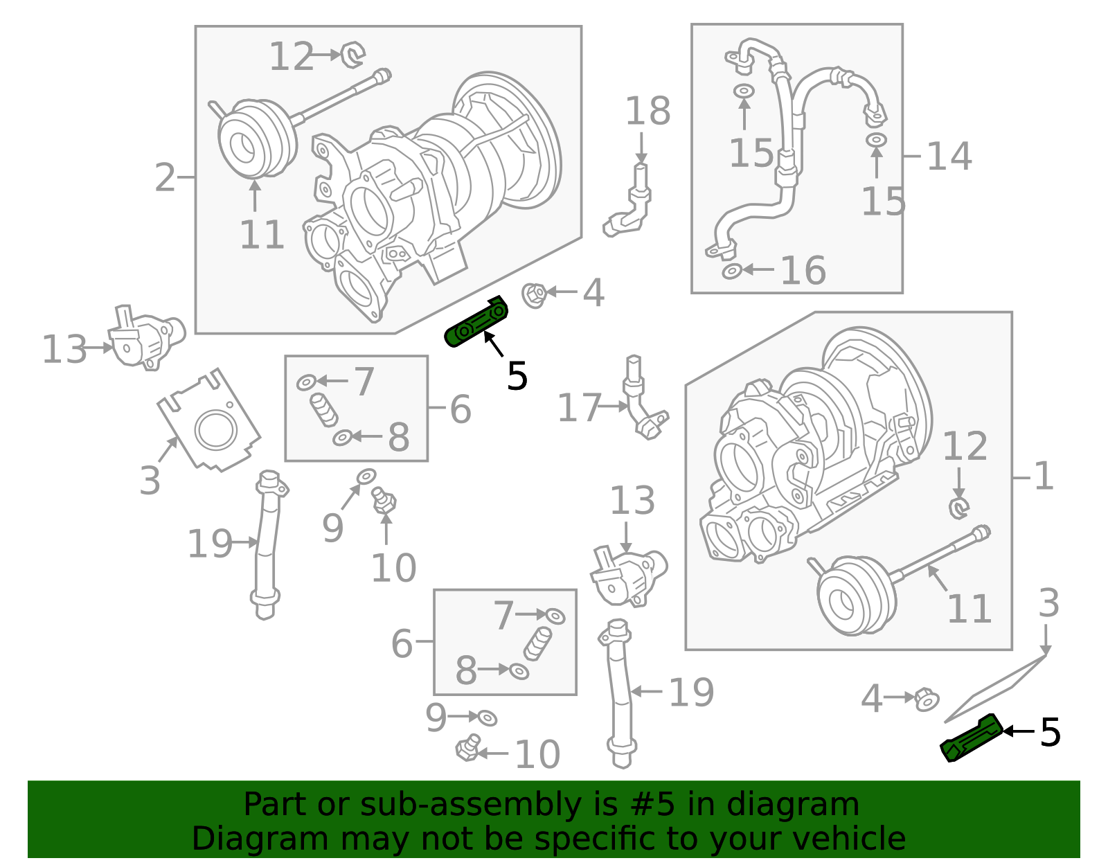 2018-2025 Audi Turbocharger Bracket 06M-253-709-F | Audi USA Parts