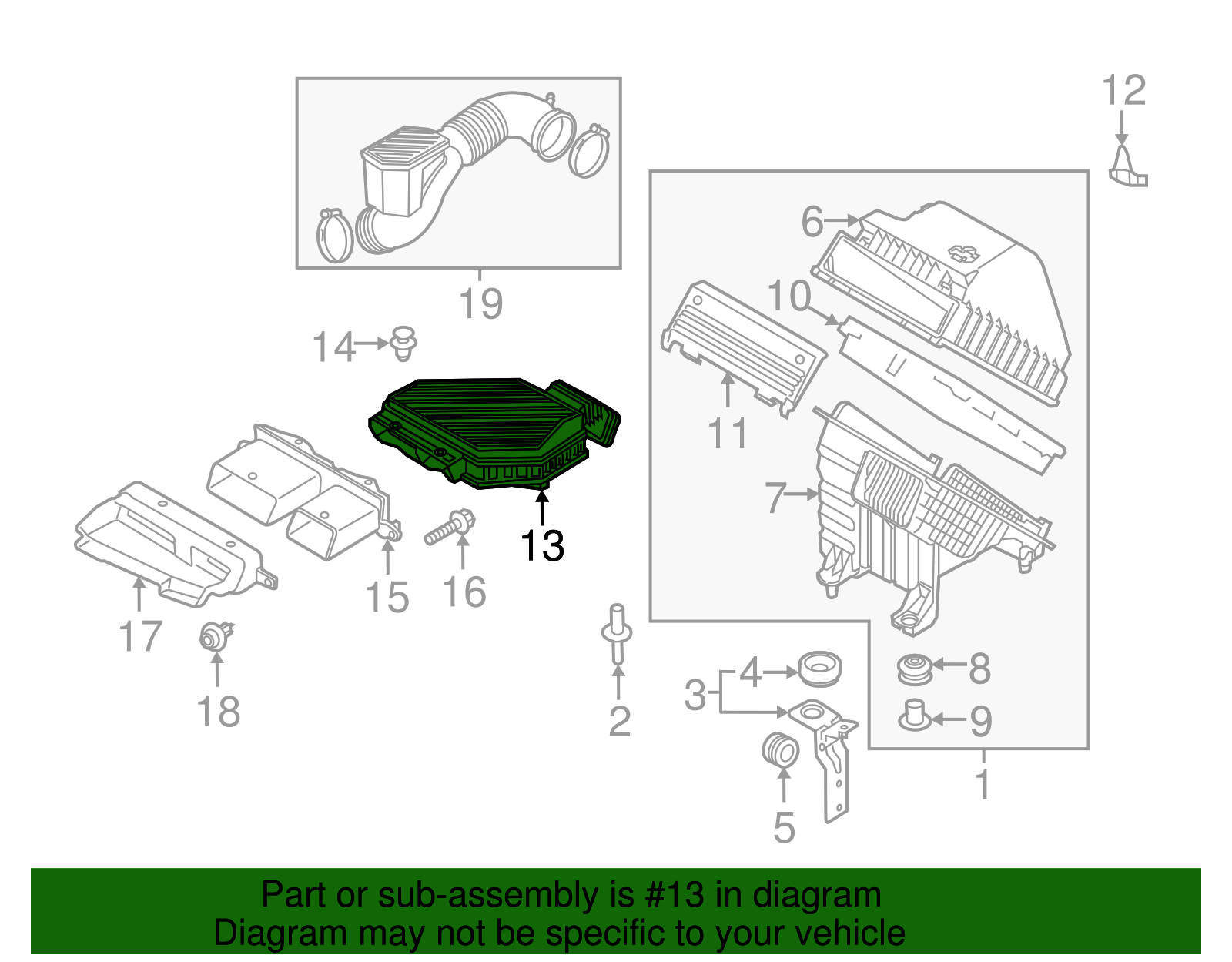 28210-D3200 - Intake Duct 2017-2022 Kia Sportage | Kia.Parts Store