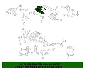 21403660 - Secondary Air Injection Pump Check Valve 1998-2010 Mercedes ...