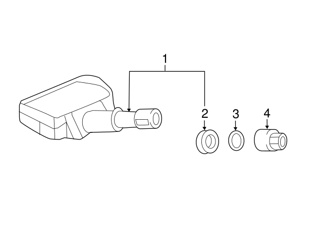Genuine Washer, TPMS Valve for 2013-2021 Acura Part# 42755-TP6-A81 ...
