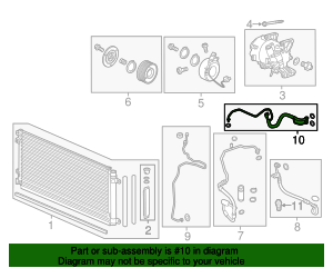 80331-TBC-A01 - A/C Pipe 2016-2021 Honda Civic | AutoNation Parts