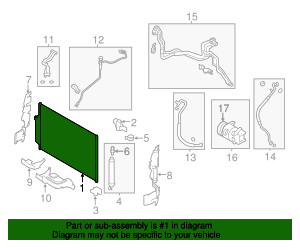 92110-1AA0A - Condenser Assembly 2009-2017 Nissan | Nissan Parts ...