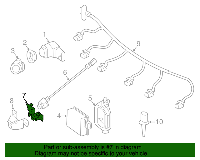 156-888-38-00 - Front Camera Bracket 2018-2020 Mercedes-Benz GLA 45 AMG ...