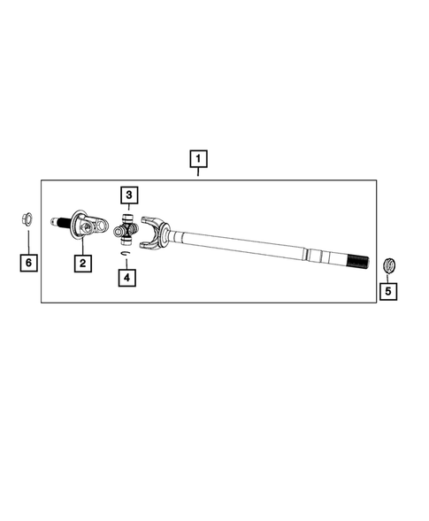 Front Axle Drive Shafts for 2018 Ram 2500 | Wholesale MOPAR