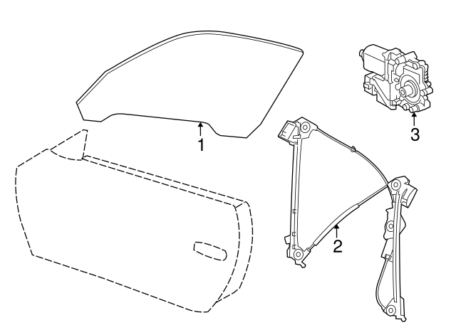 2005 Porsche 911 Window Motor 997-624-104-08 | Gaudin Porsche Parts